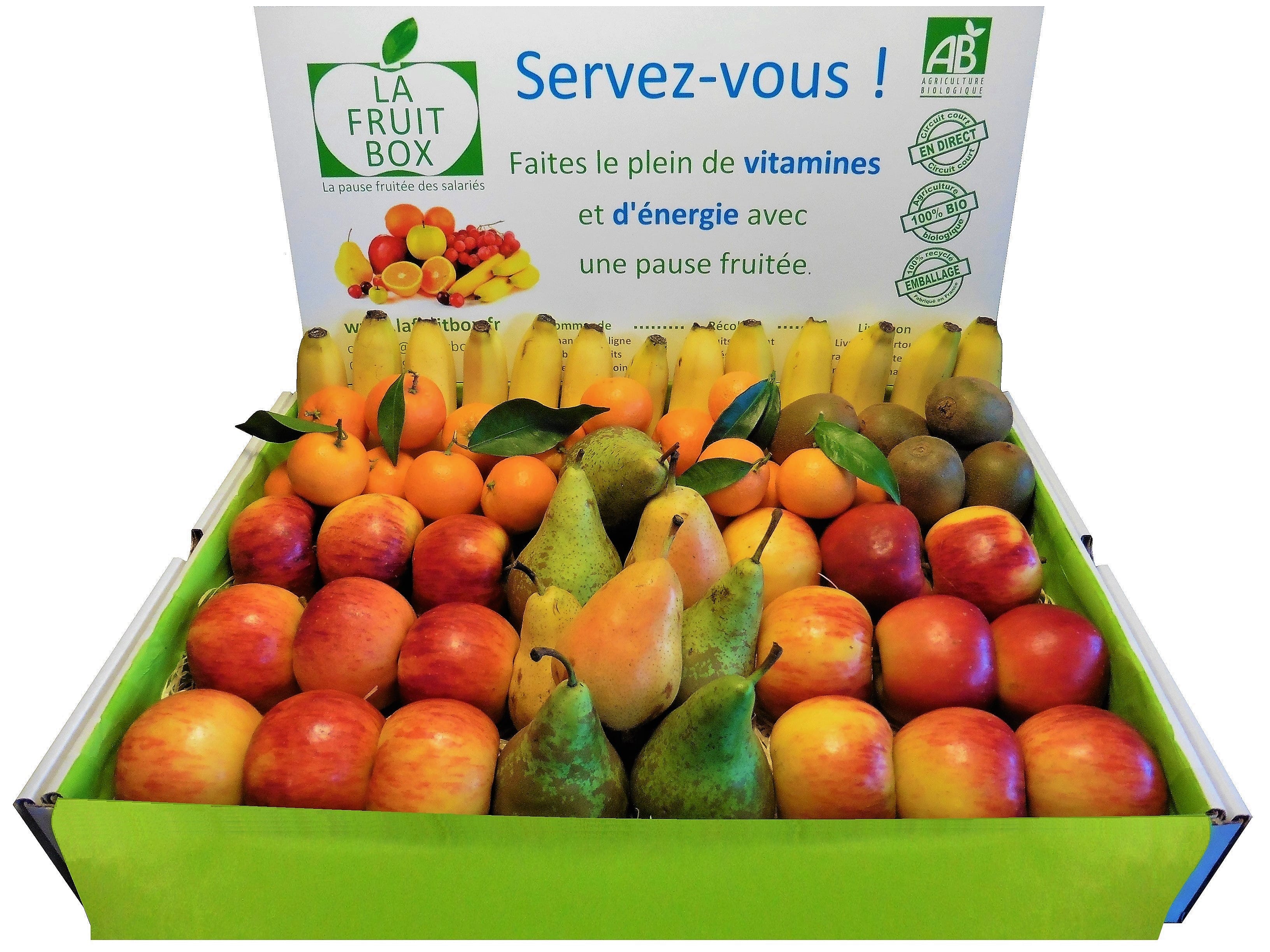 Choisissez une box de fruits bio adaptée à la taille de votre entreprise.