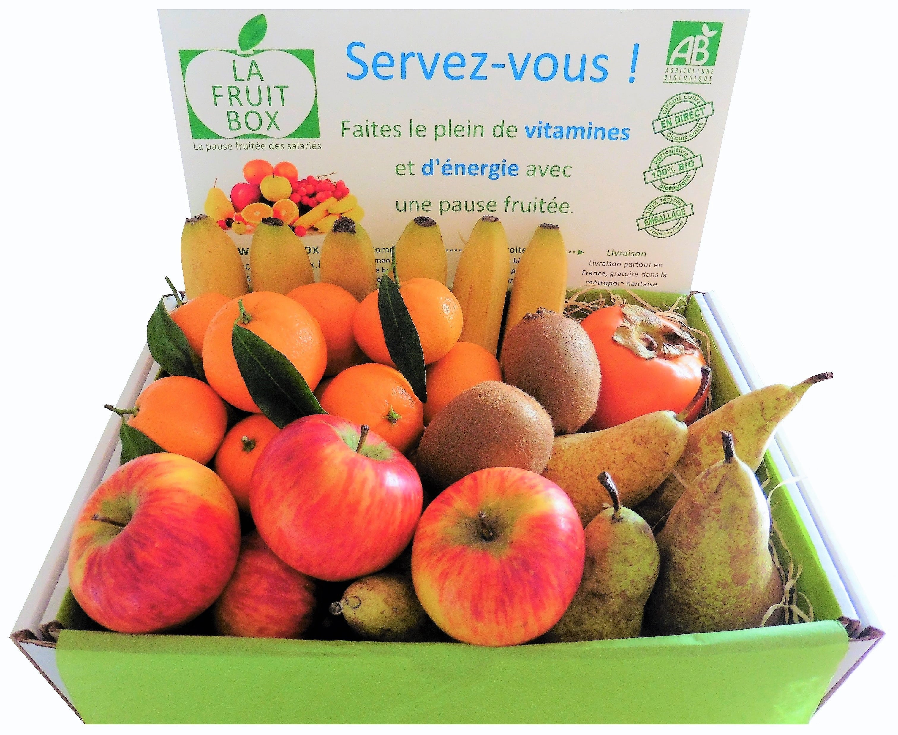 Choisissez une box de fruits bio adaptée à la taille de votre entreprise.