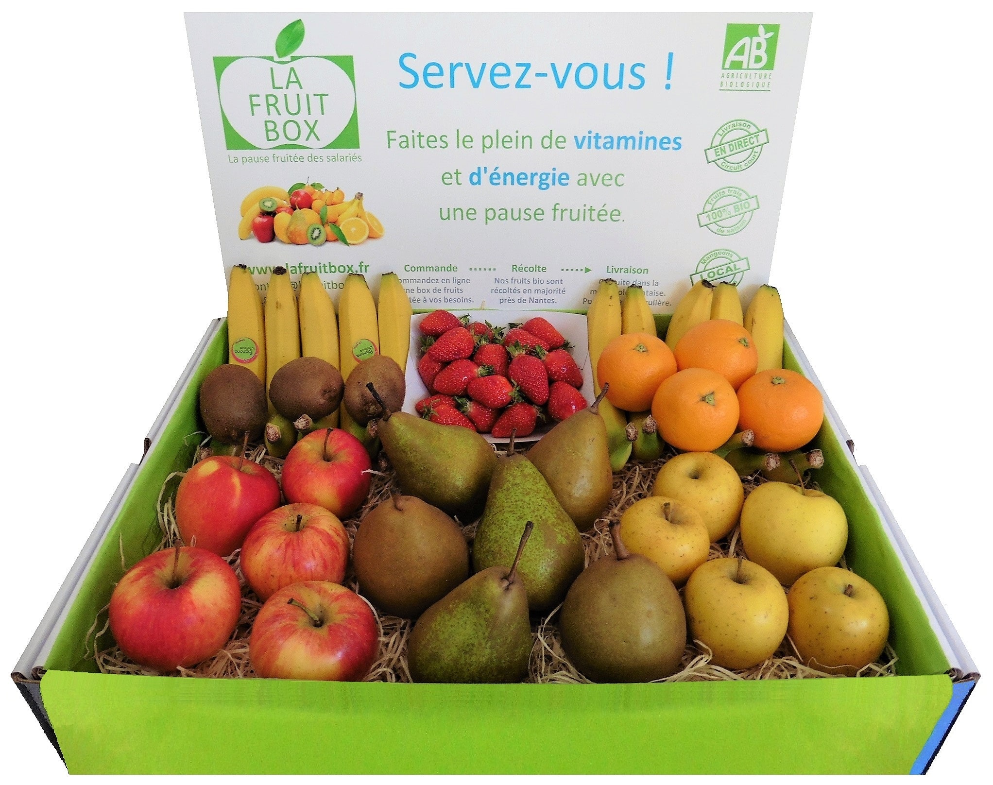 Choisissez une box de fruits bio adaptée à la taille de votre entreprise.
