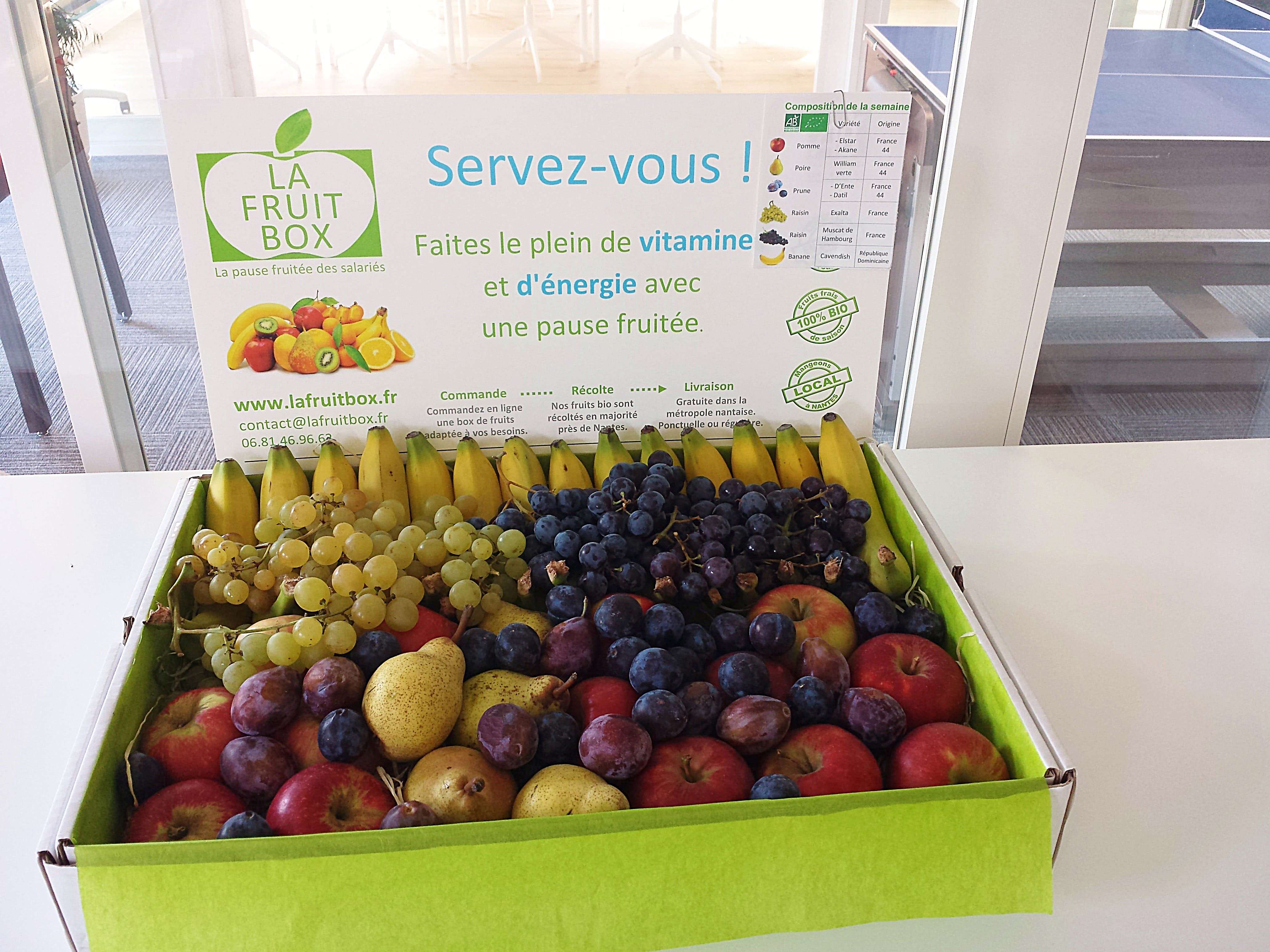 Lafruitbox : Livraison de fruits bio en entreprise à Nantes